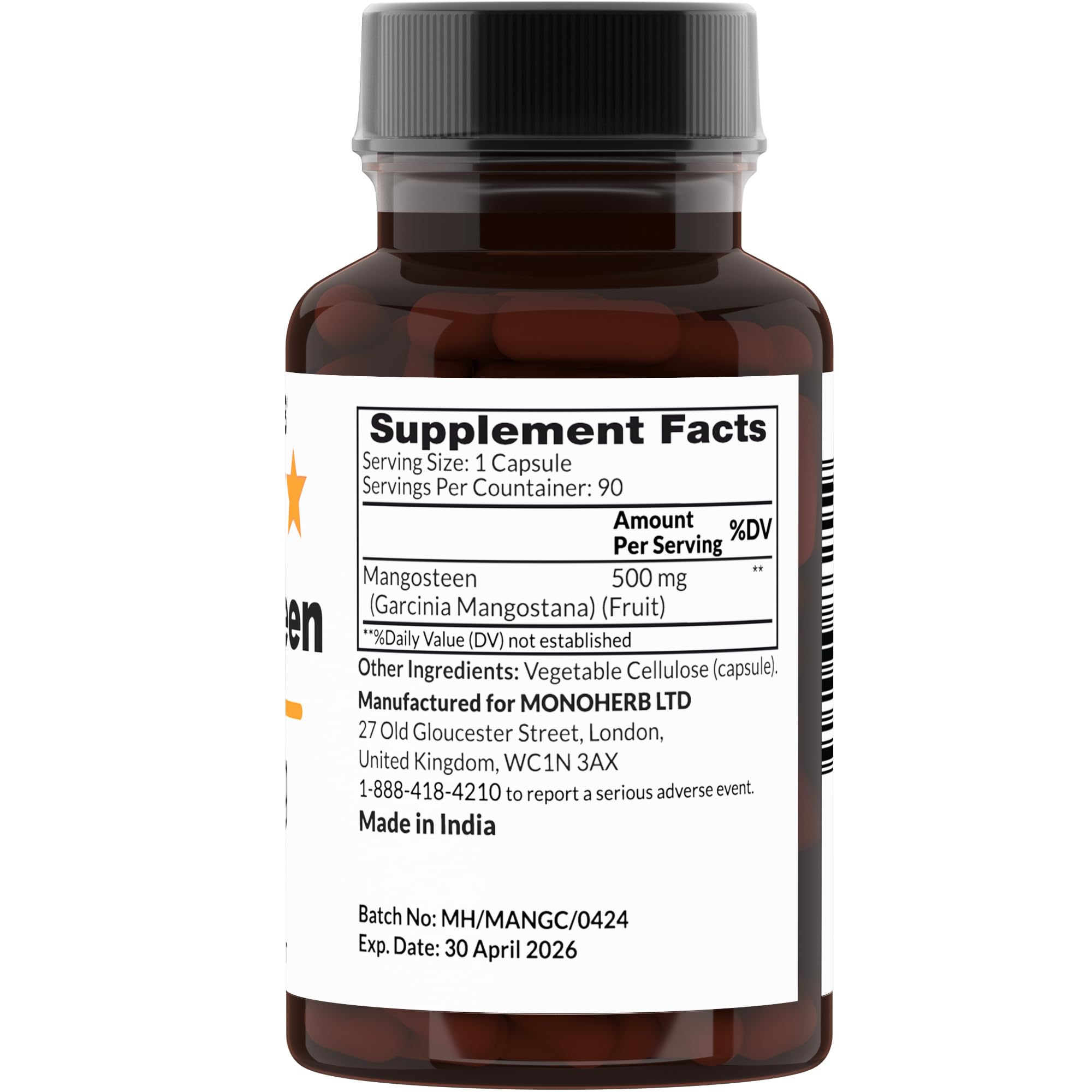 500 mg Mangosteen health benefits