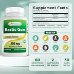 500 mg mastic gum supplement