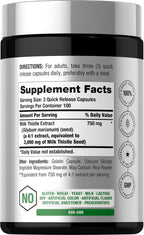 500 mg milk thistle extract for detox support