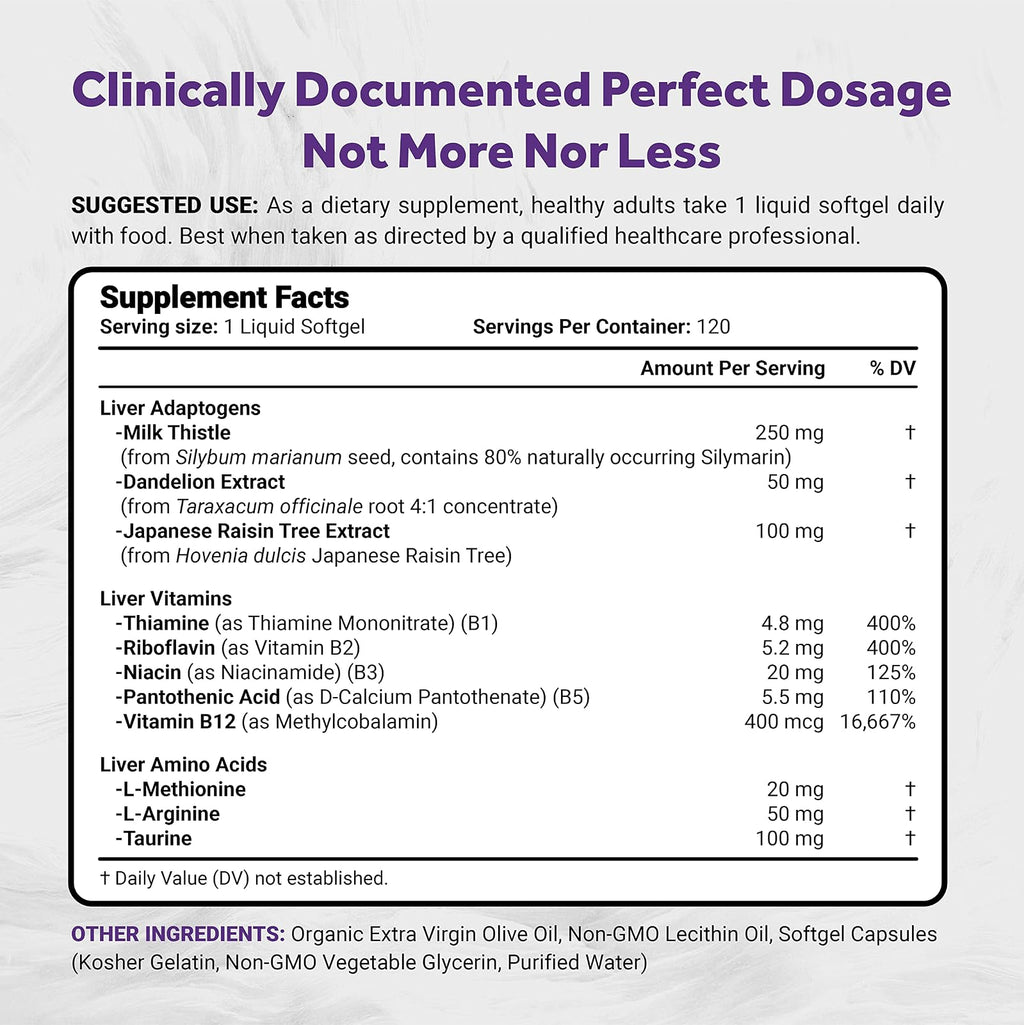 500 mg milk thistle extract for detox support