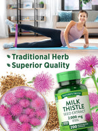 500 mg milk thistle for liver health