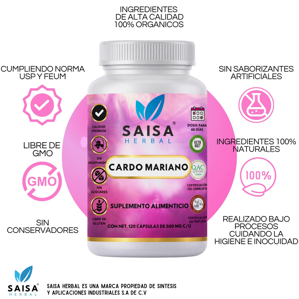 500 mg Milk Thistle supplement benefits