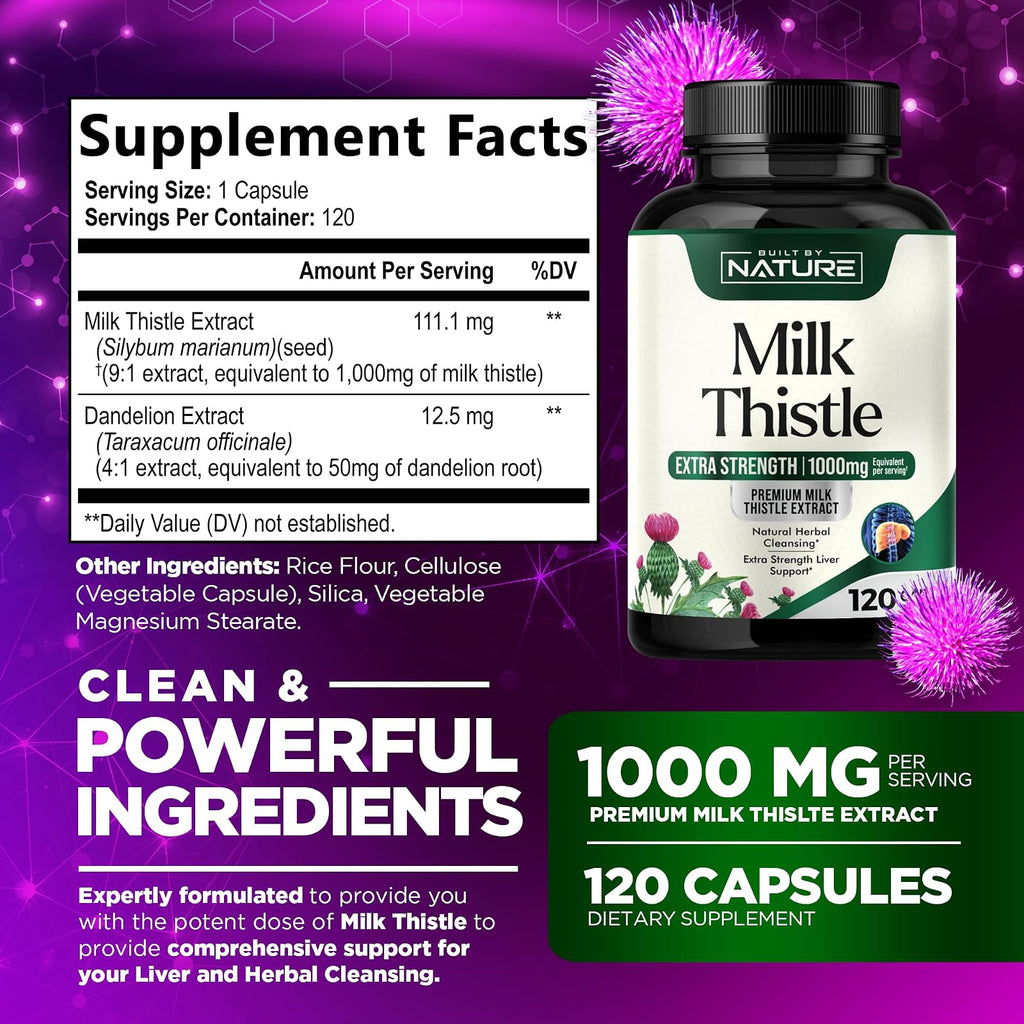 500 mg milk thistle veggie capsules