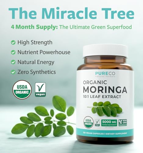 500 mg Moringa capsules for vitality
