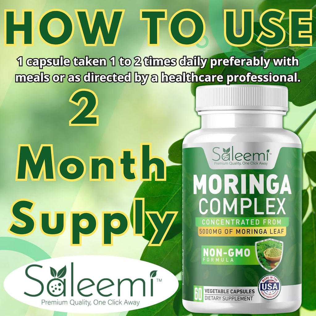500 mg Moringa capsules for wellness
