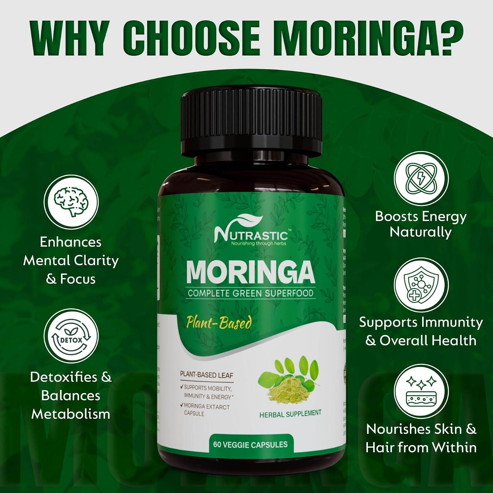 500 mg Moringa for daily wellness