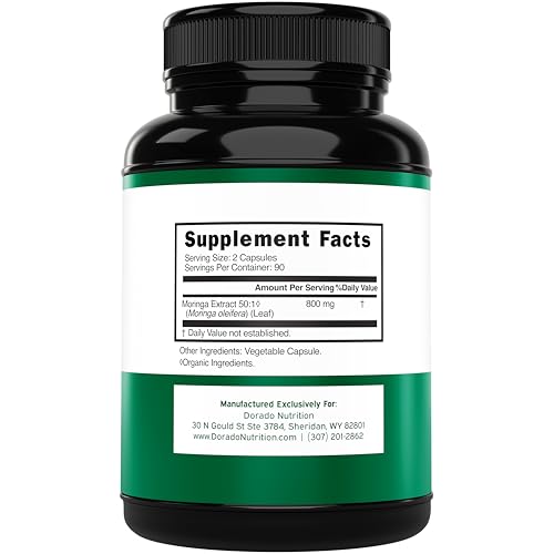 500 mg moringa supplement benefits