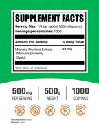 500 mg Mucuna Pruriens for wellness
