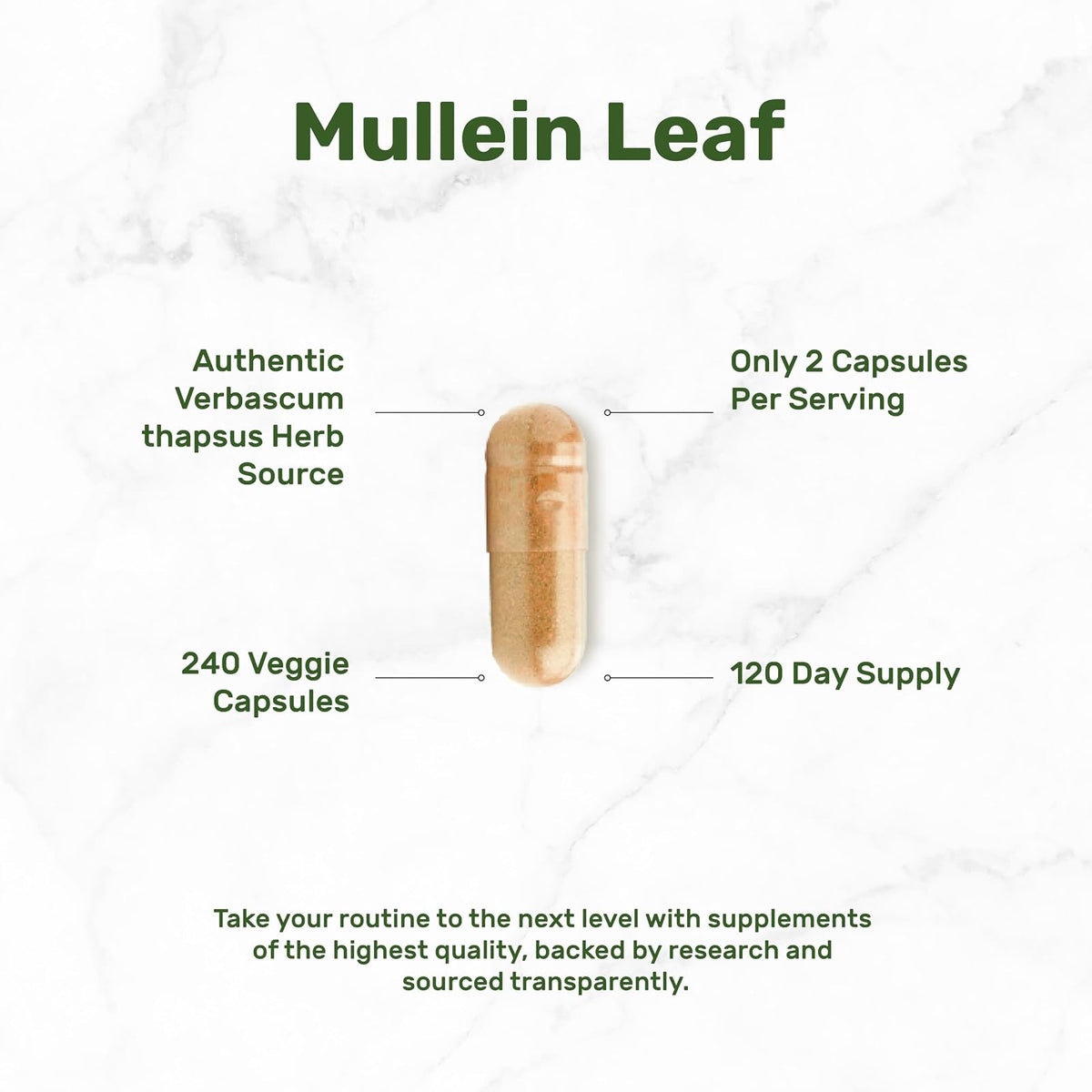 500 mg mullein capsules for health