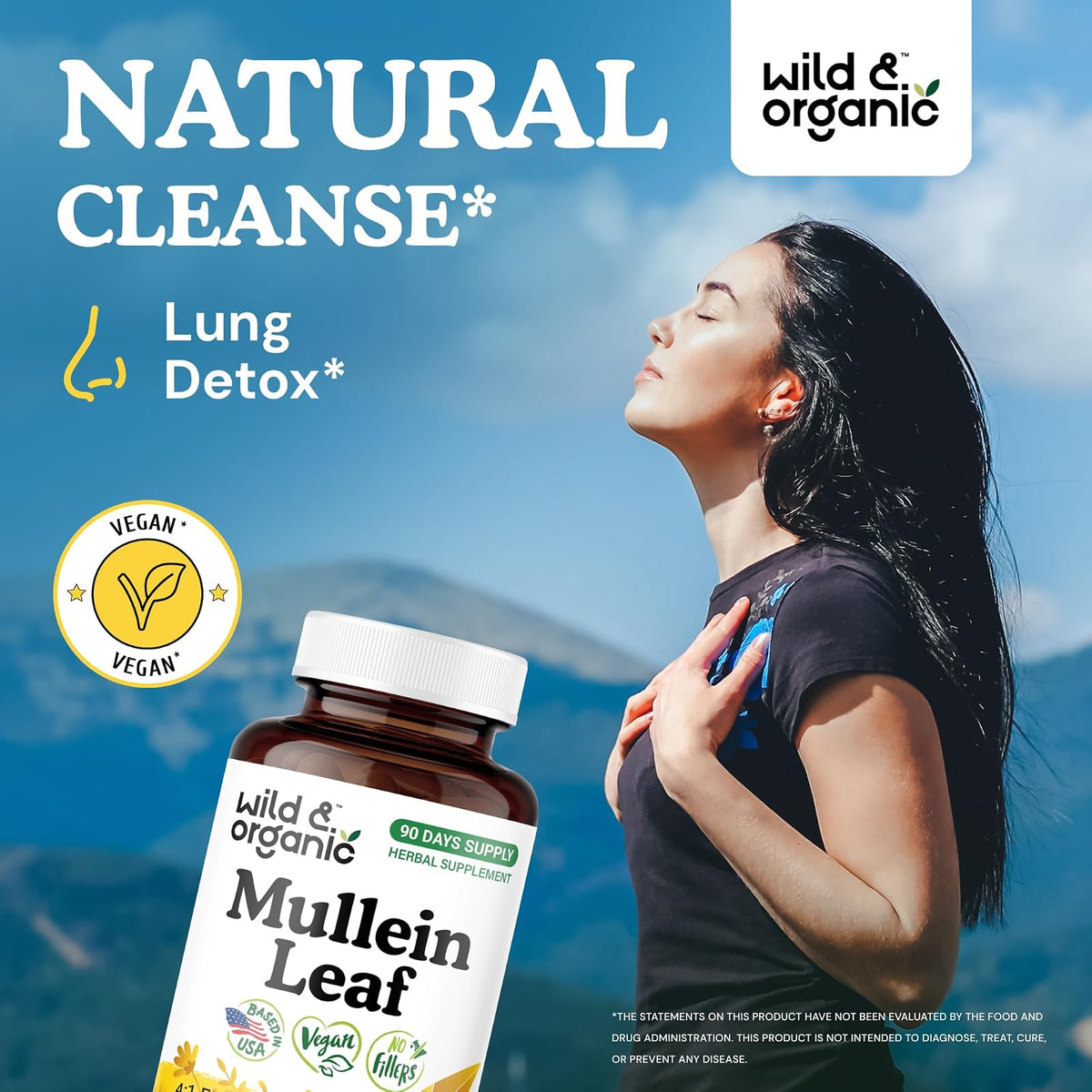 500 mg Mullein for respiratory support