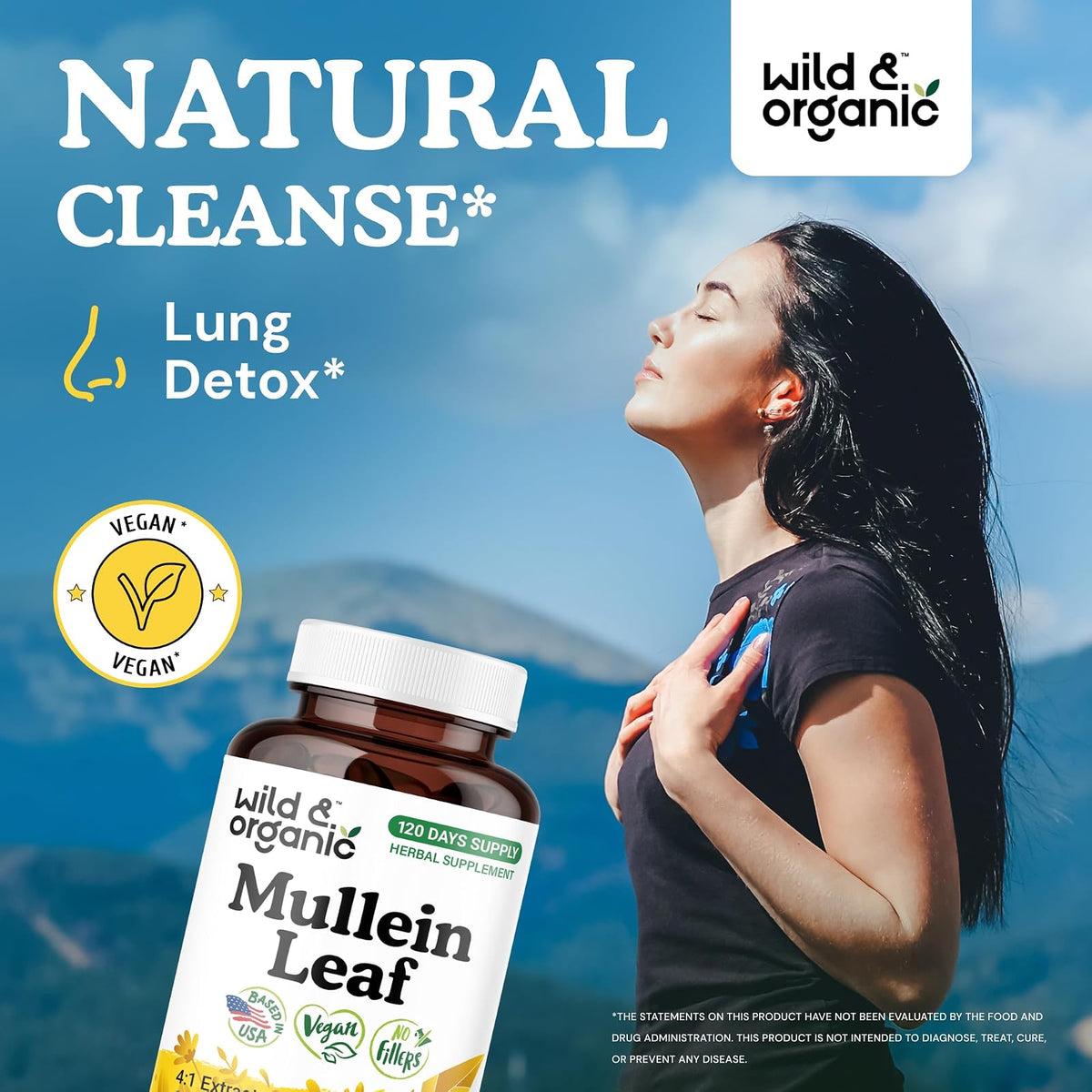 500 mg Mullein herbal supplement benefits