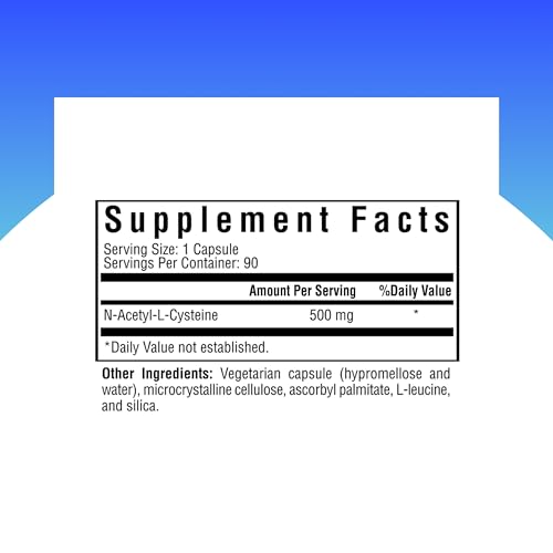 500 mg N-Acetyl-L-Cysteine capsules