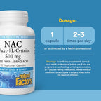 500 mg NAC for detoxification benefits