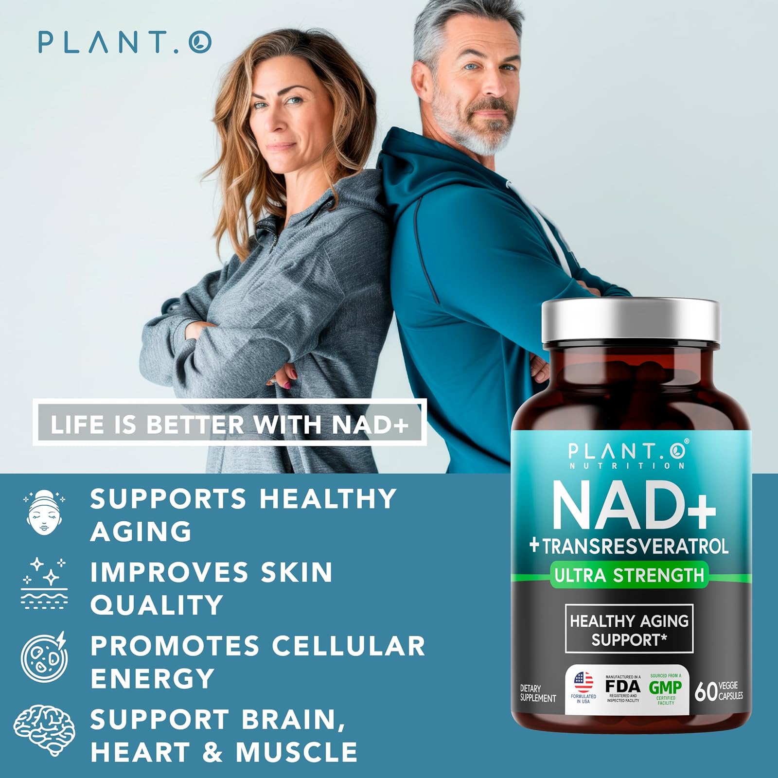 500 mg NAD+ capsules for vitality