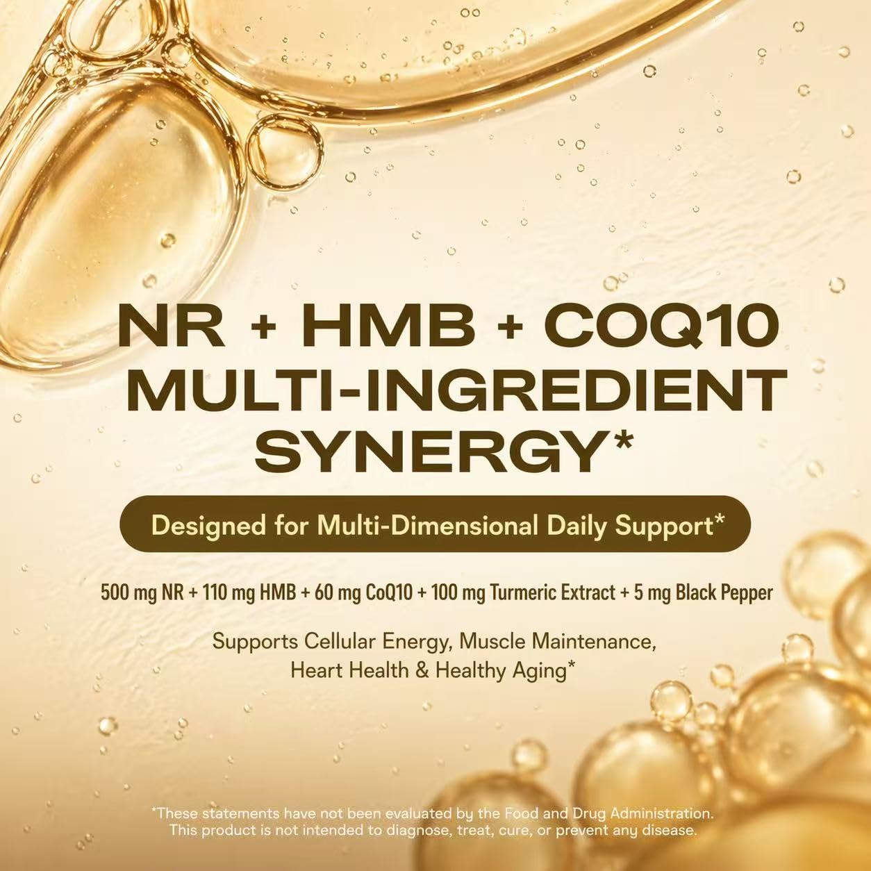 500 mg NAD+ multivitamin for wellness