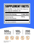 500 mg NAD powder supplement