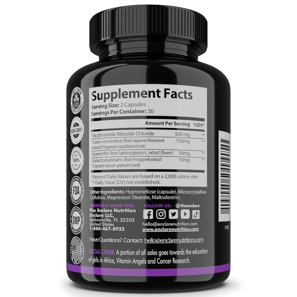 500 mg NAD+ supplement for energy