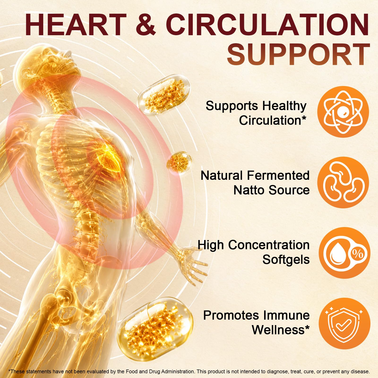 500 mg Nattokinase for wellness