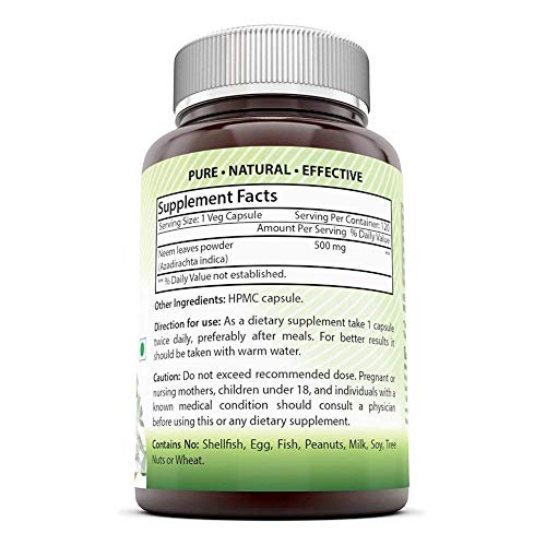 500 mg neem for wellness support