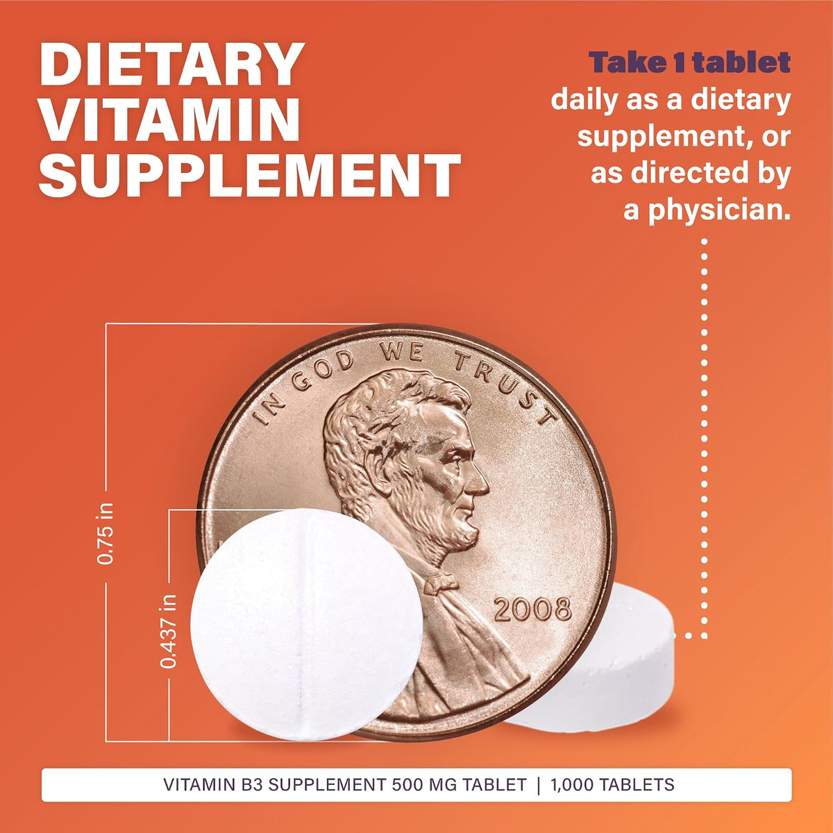 500 mg Niacin for cardiovascular health