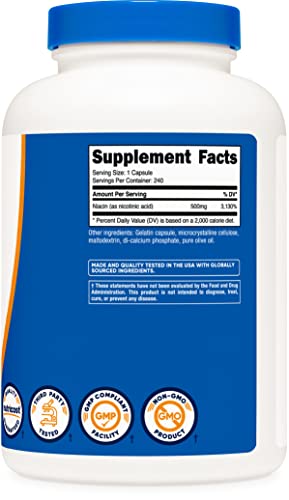 500 mg Niacin for daily wellness