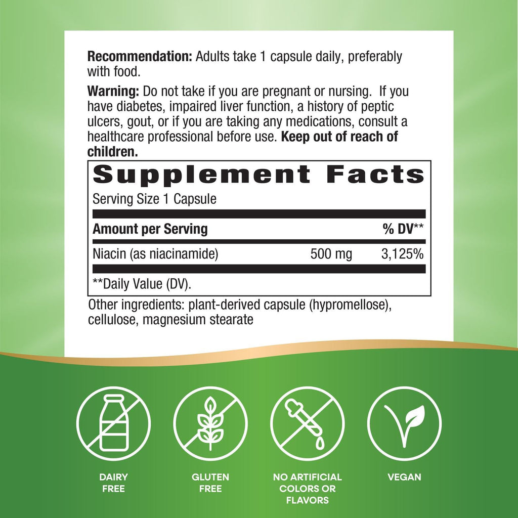 500 mg niacinamide for daily use