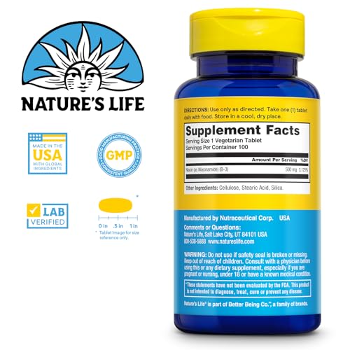 500 mg Niacinamide for healthy skin