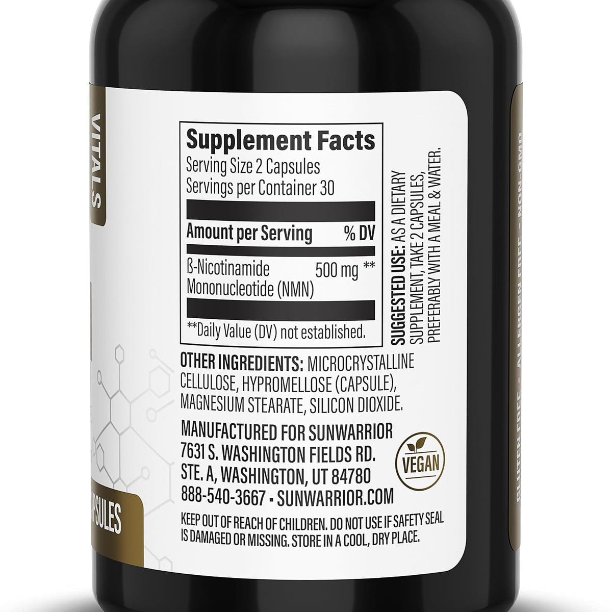 500 mg NMN capsules for vitality
