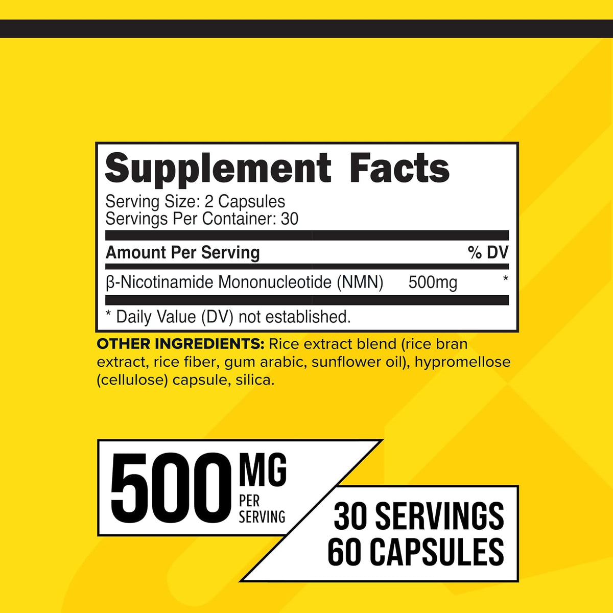 500 mg NMN capsules for vitality