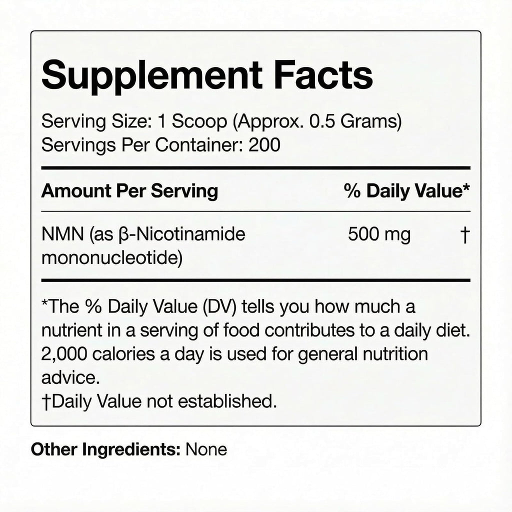 500 mg NMN Powder for vitality