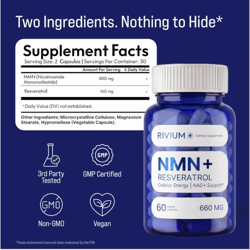 500 mg NMN Resveratrol for vitality