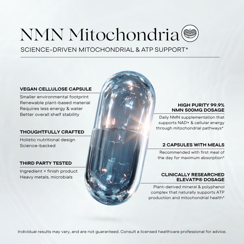 500 mg NMN veggie capsules for vitality