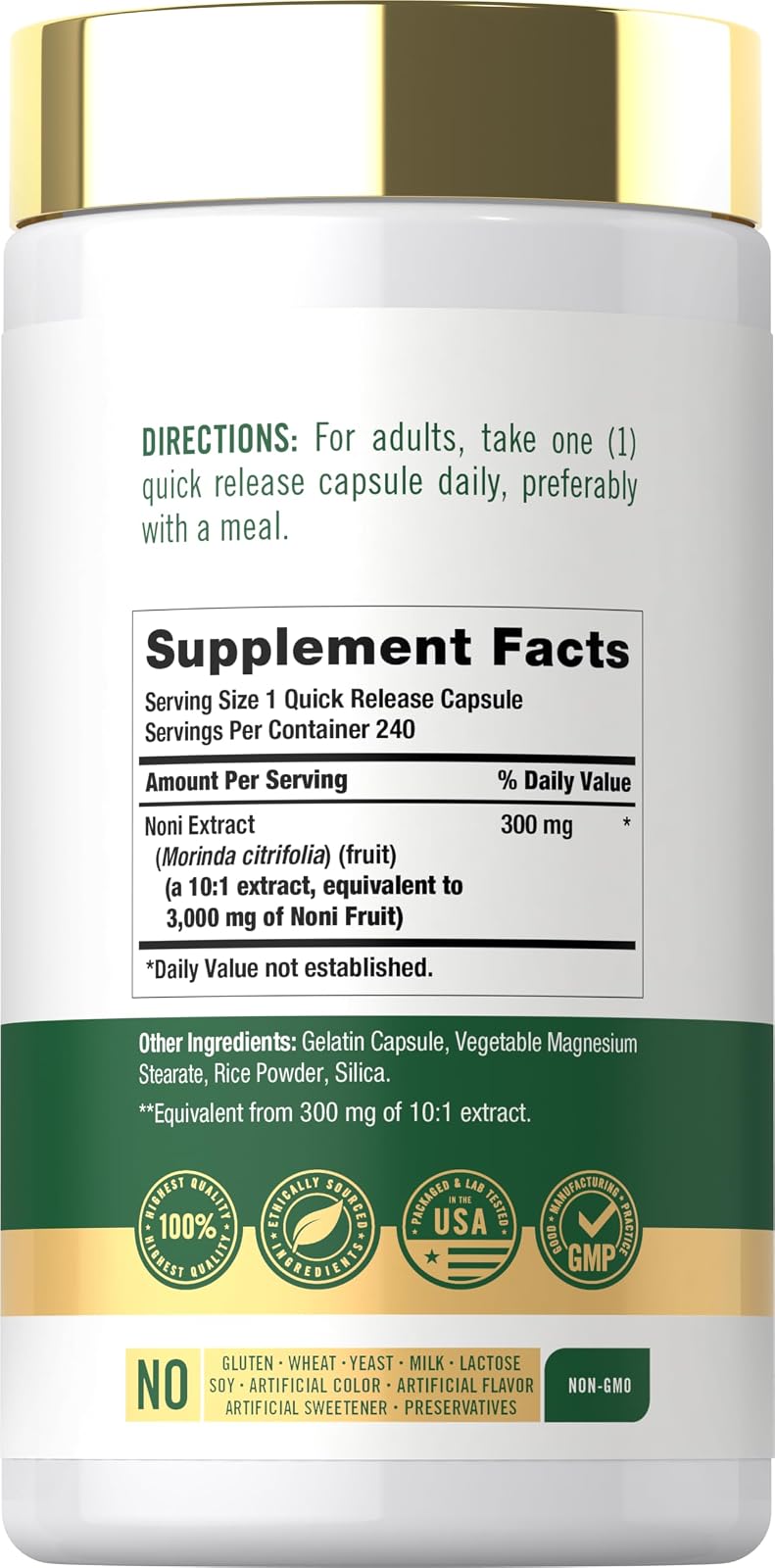 500 mg Noni supplement for vitality