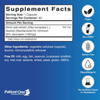 500 mg Olive Leaf capsules for wellness