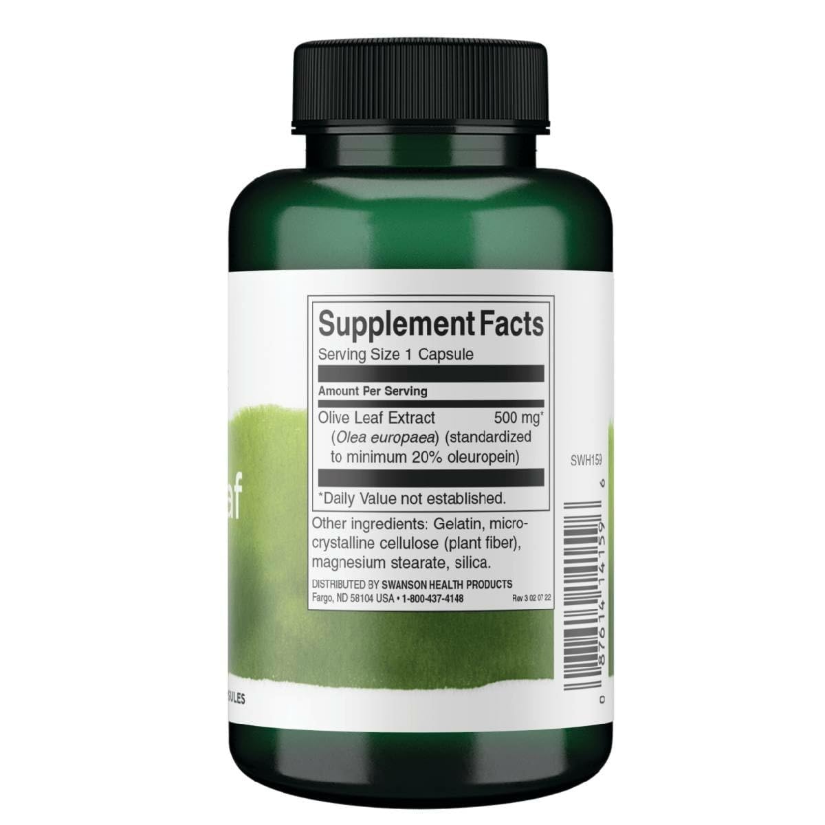500 mg Olive Leaf capsules
