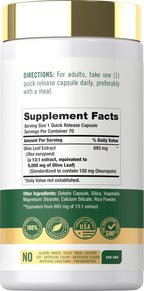 500 mg olive leaf health benefits