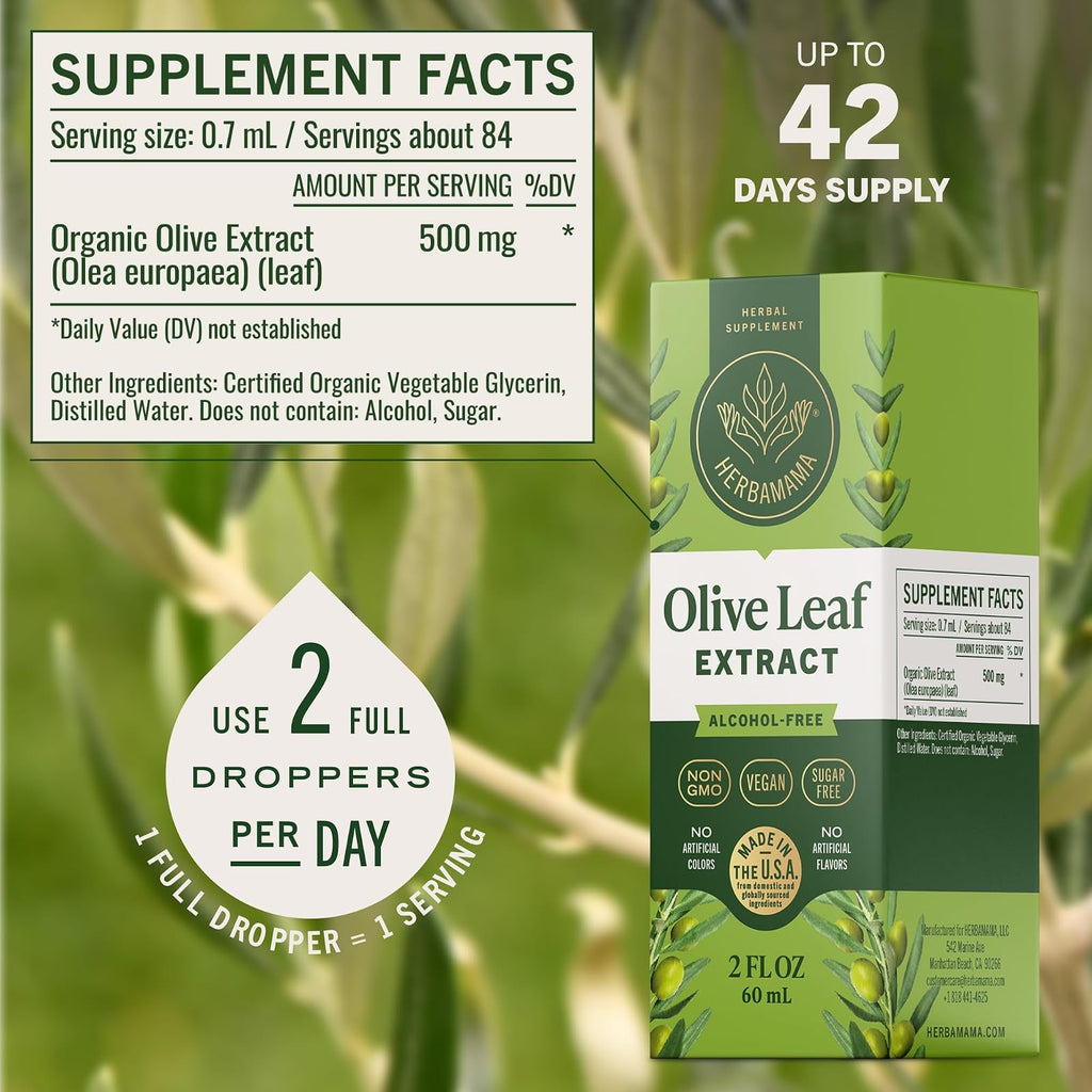 500 mg Olive Leaf health support