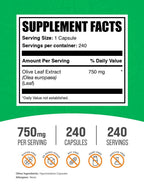 500 mg Olive Leaf Veg Capsules