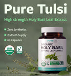 500 mg organic holy basil supplement