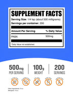 500 mg PABA powder supplement