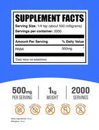 500 mg PABA powder supplement