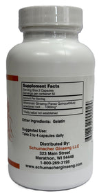 500 mg panax ginseng for energy