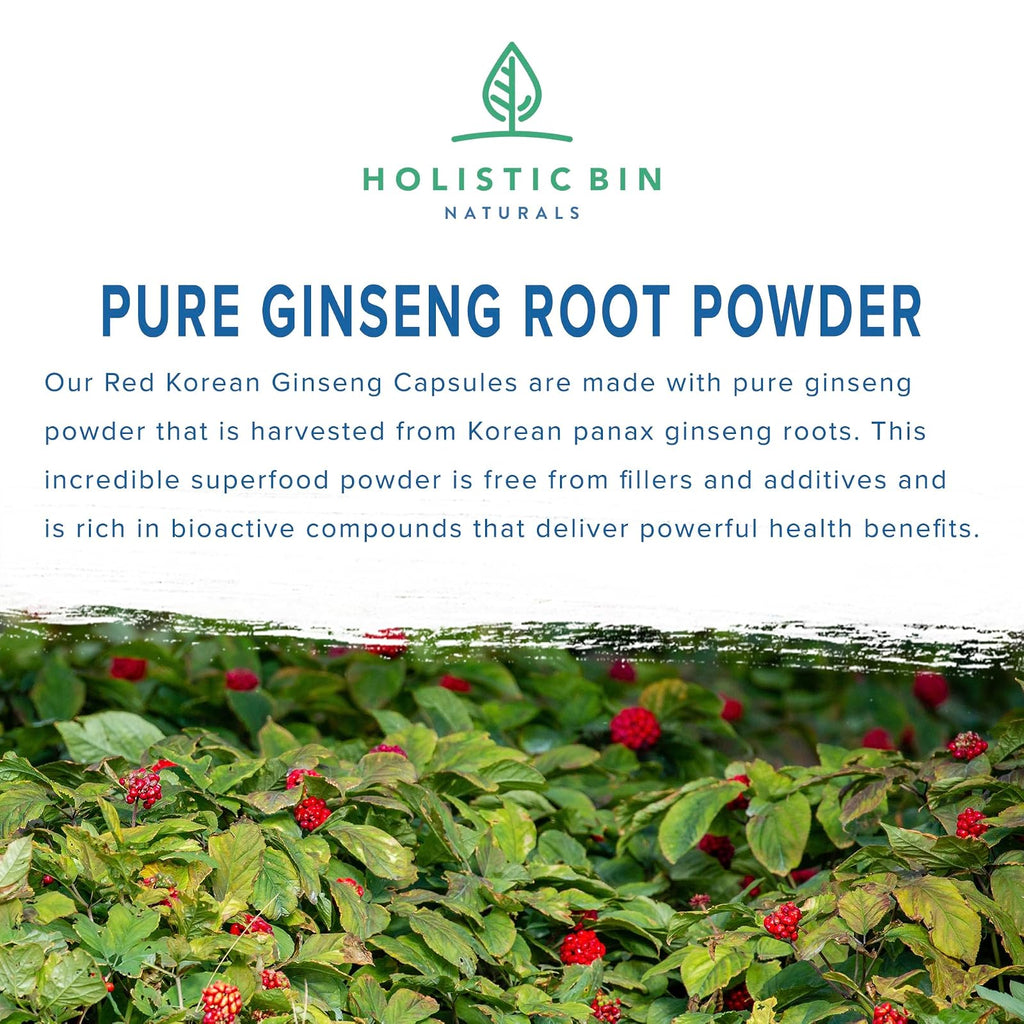 500 mg panax ginseng health supplement