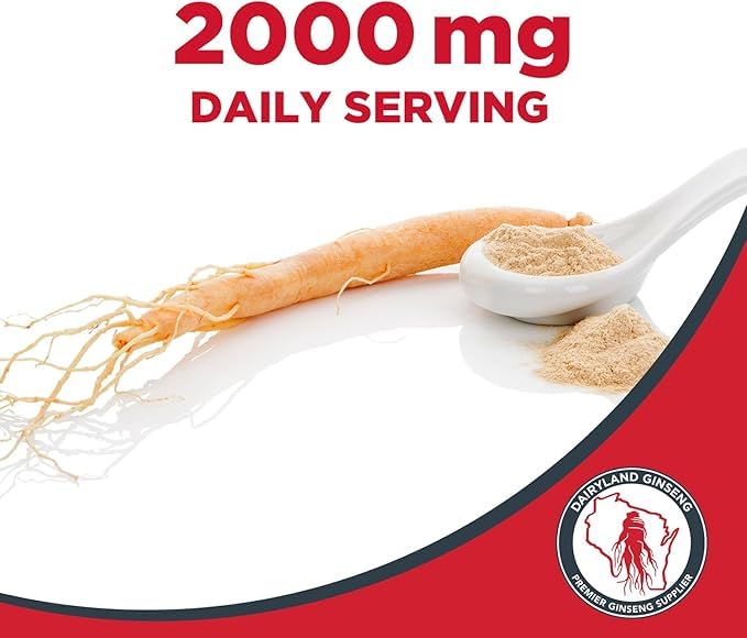 500 mg panax ginseng supplement