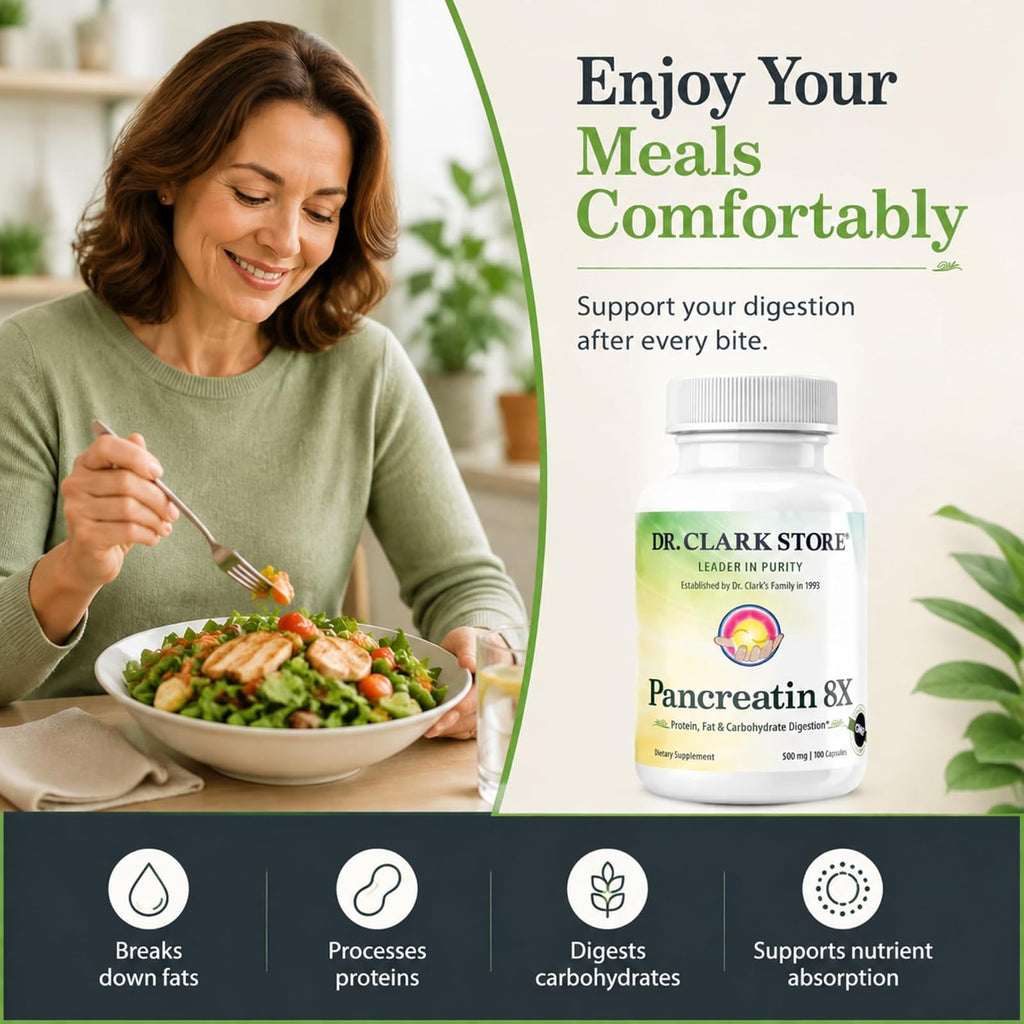500 mg pancreatin for digestion