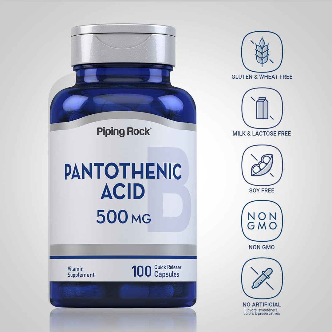 500 mg Pantothenic Acid capsules