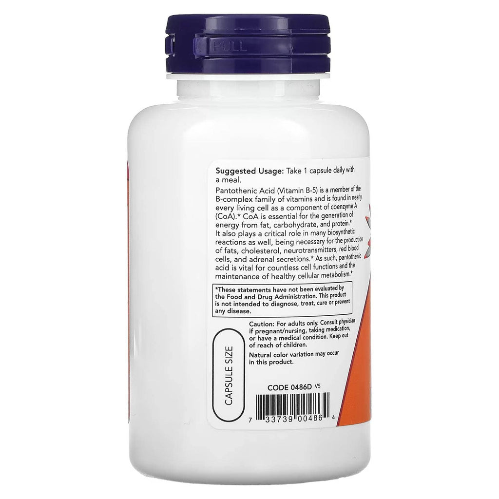 500 mg Pantothenic Acid supplement
