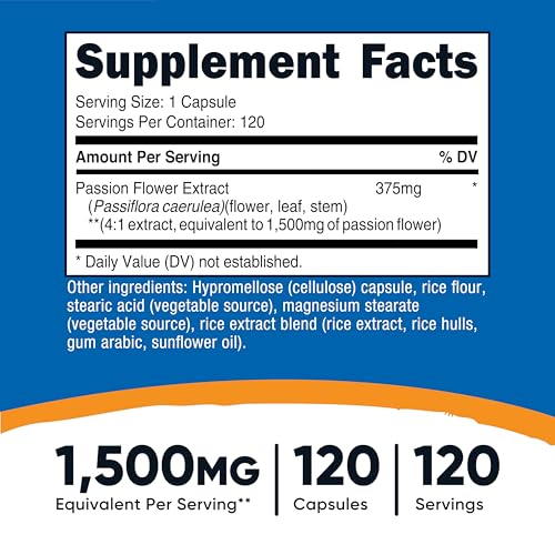 500 mg Passion Flower supplement benefits