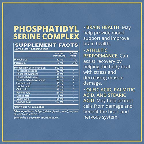 500 mg Phosphatidyl Serine Complex benefits