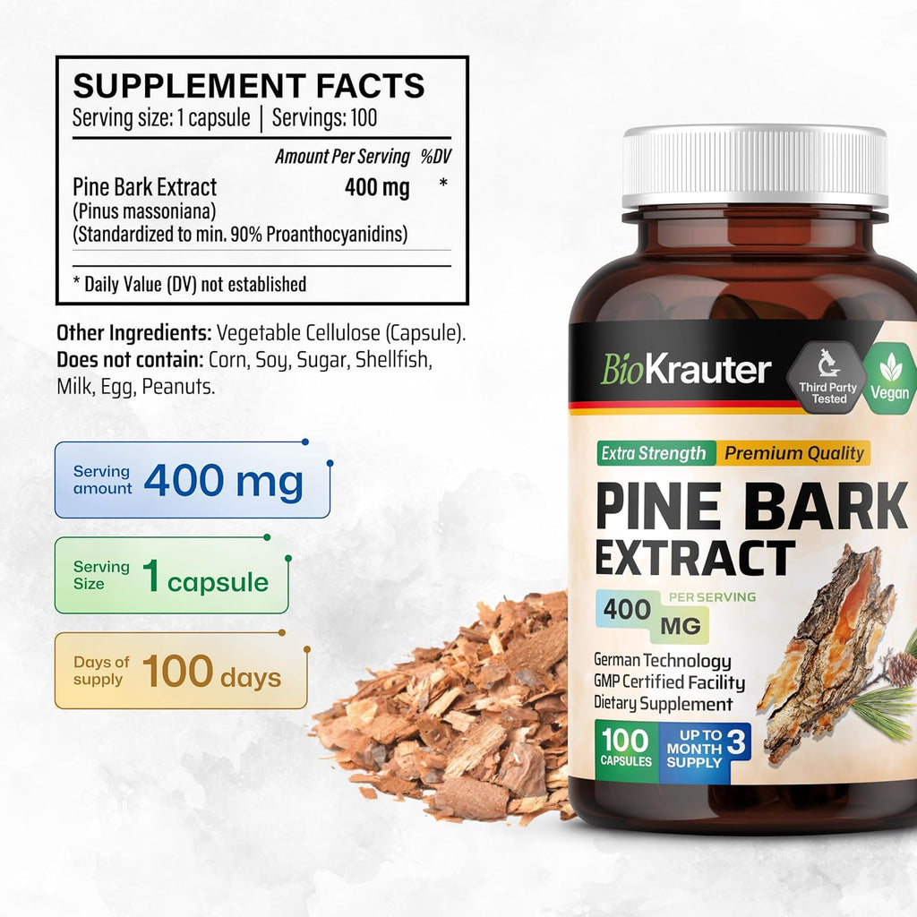 500 mg Pine Bark Extract benefits